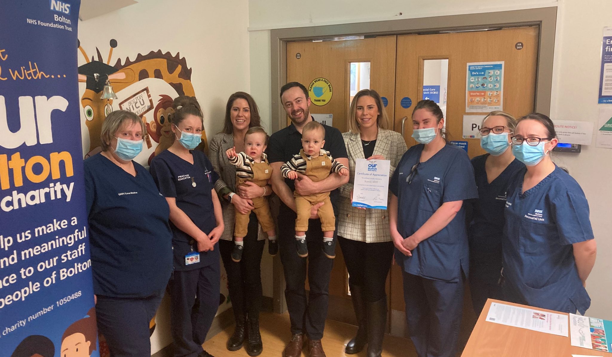 Happy reunion following hospital donation - Russell WBHO